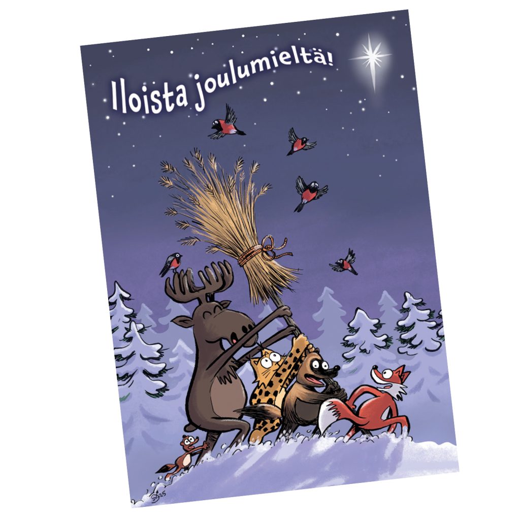 Kamala Luonto -joulukortti ”Iloista joulumieltä!” – ELUKKAMANIA